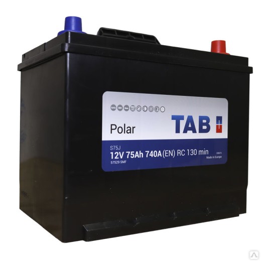 ΜΠΑΤΑΡΙΑ TAB POLAR 57529 SMF 12V 75Ah ΙΑΠΩΝΙΚΟΥ ΤΥΠΟΥ