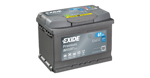 ΜΠΑΤΑΡΙΑ EXIDE Premium EA612 12V 61AH ΕΥΡΩΠΑΙΚΟΥ ΤΥΠΟΥ