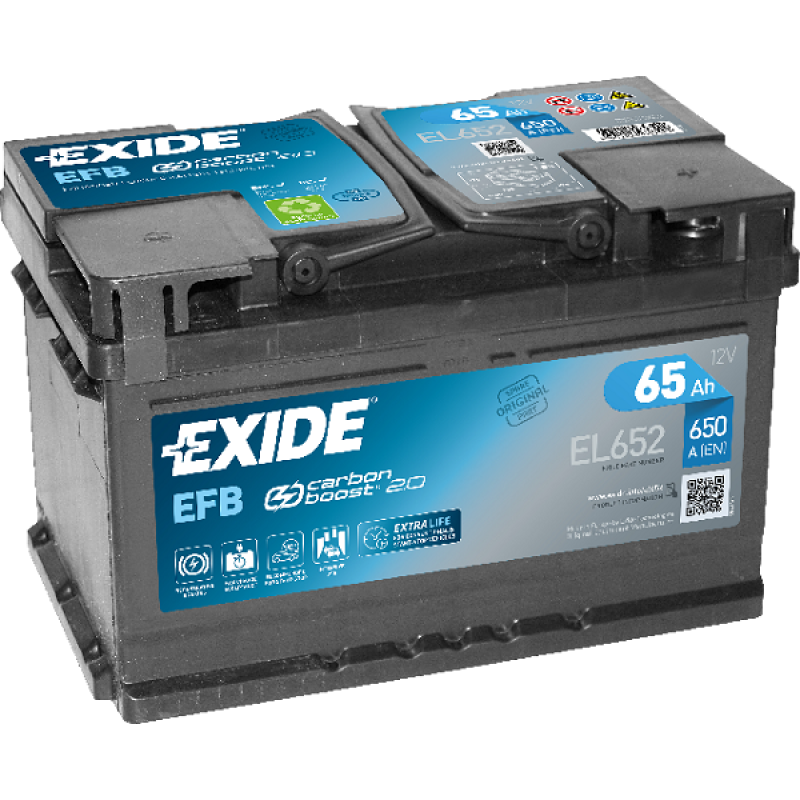 ΜΠΑΤΑΡΙΑ EXIDE EFB EL652 12V 65AH ΕΥΡΩΠΑΙΚΟΥ ΤΥΠΟΥ
