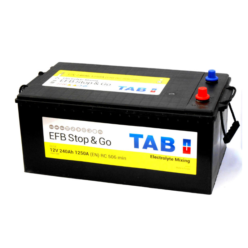 ΜΠΑΤΑΡΙΑ TAB SG24 EFB STOP&GO 240AH 1250A ΕΥΡΩΠΑΙΚΟΥ ΤΥΠΟΥ
